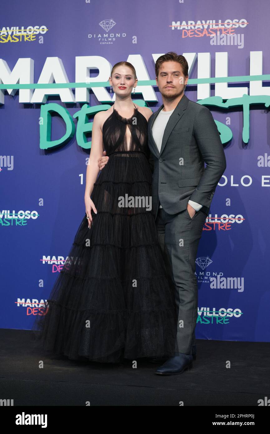 Madrid, Spain. 29th Mar, 2023. US Actor Dylan Sprouse and actress ...