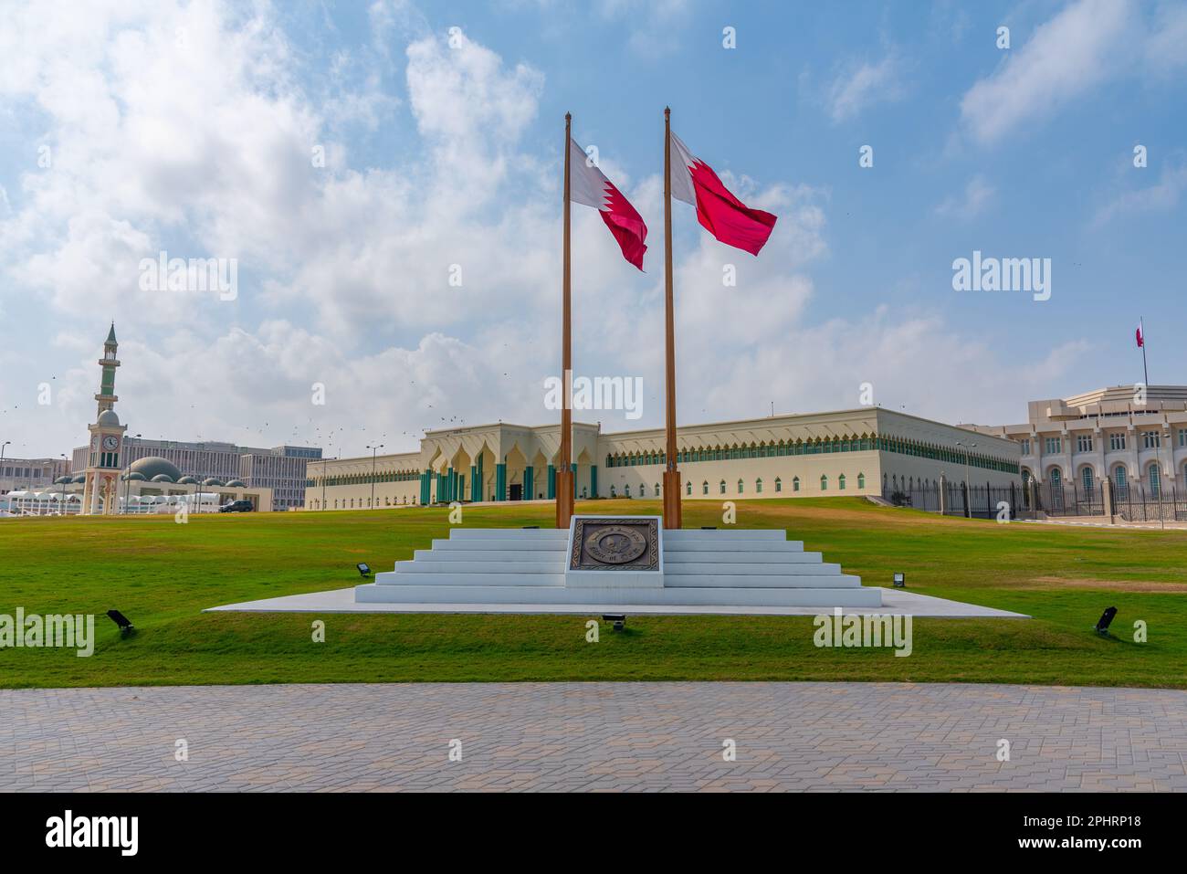 Qatar doha diwan building government hi-res stock photography and ...