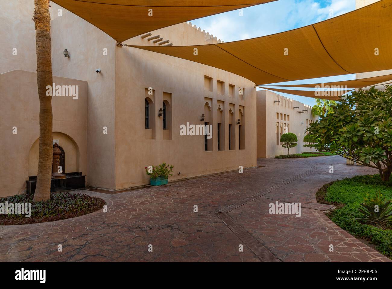 View of the Katara cultural village in Doha, Qatar Stock Photo - Alamy