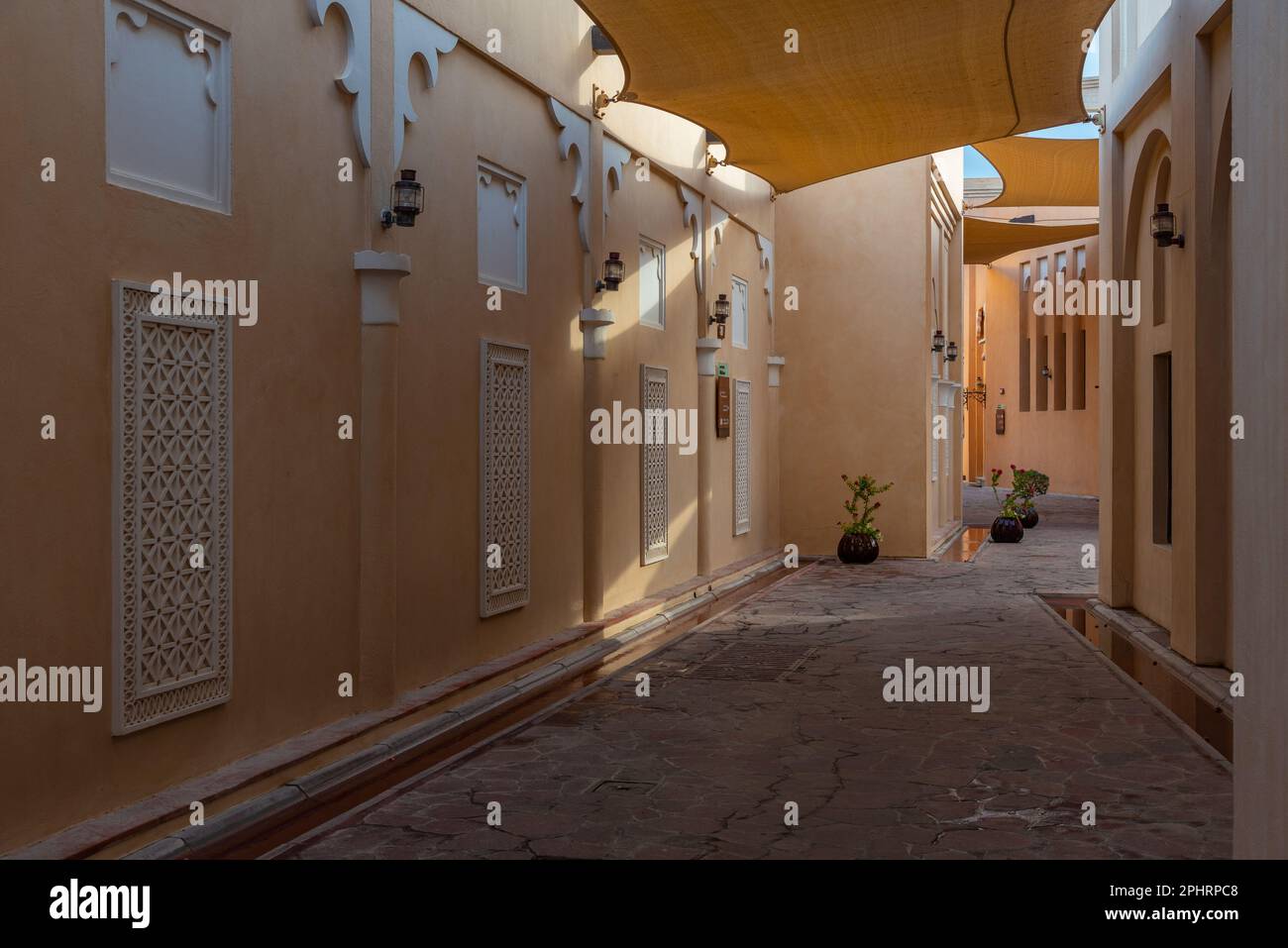 View of the Katara cultural village in Doha, Qatar Stock Photo - Alamy
