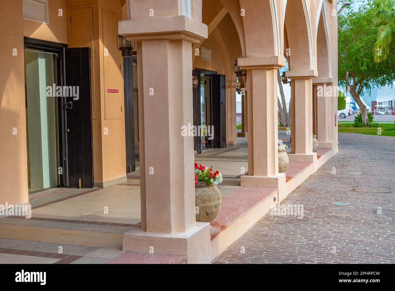 View of the Katara cultural village in Doha, Qatar Stock Photo - Alamy