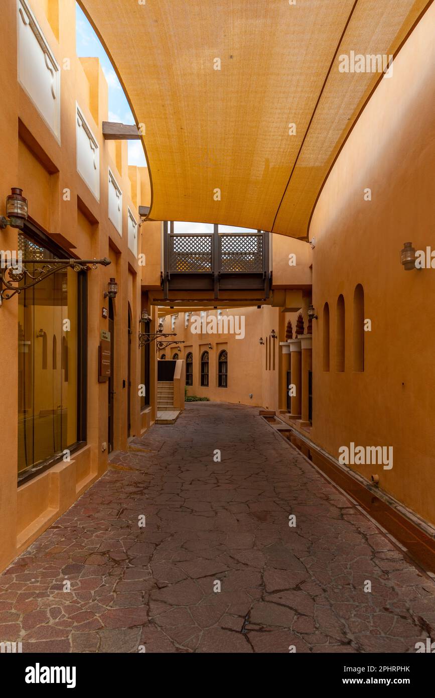 View of the Katara cultural village in Doha, Qatar Stock Photo - Alamy