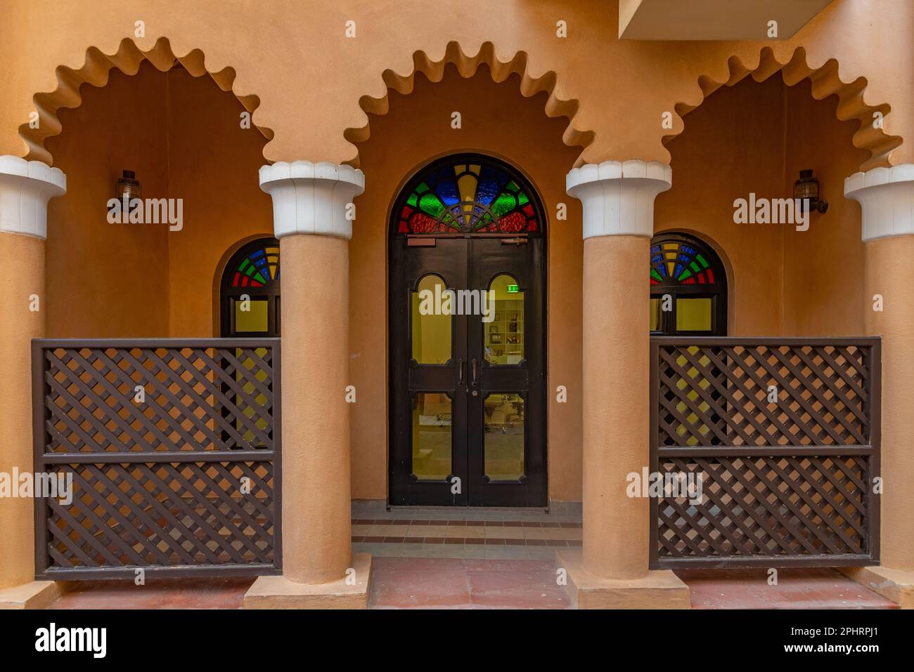View of the Katara cultural village in Doha, Qatar Stock Photo - Alamy