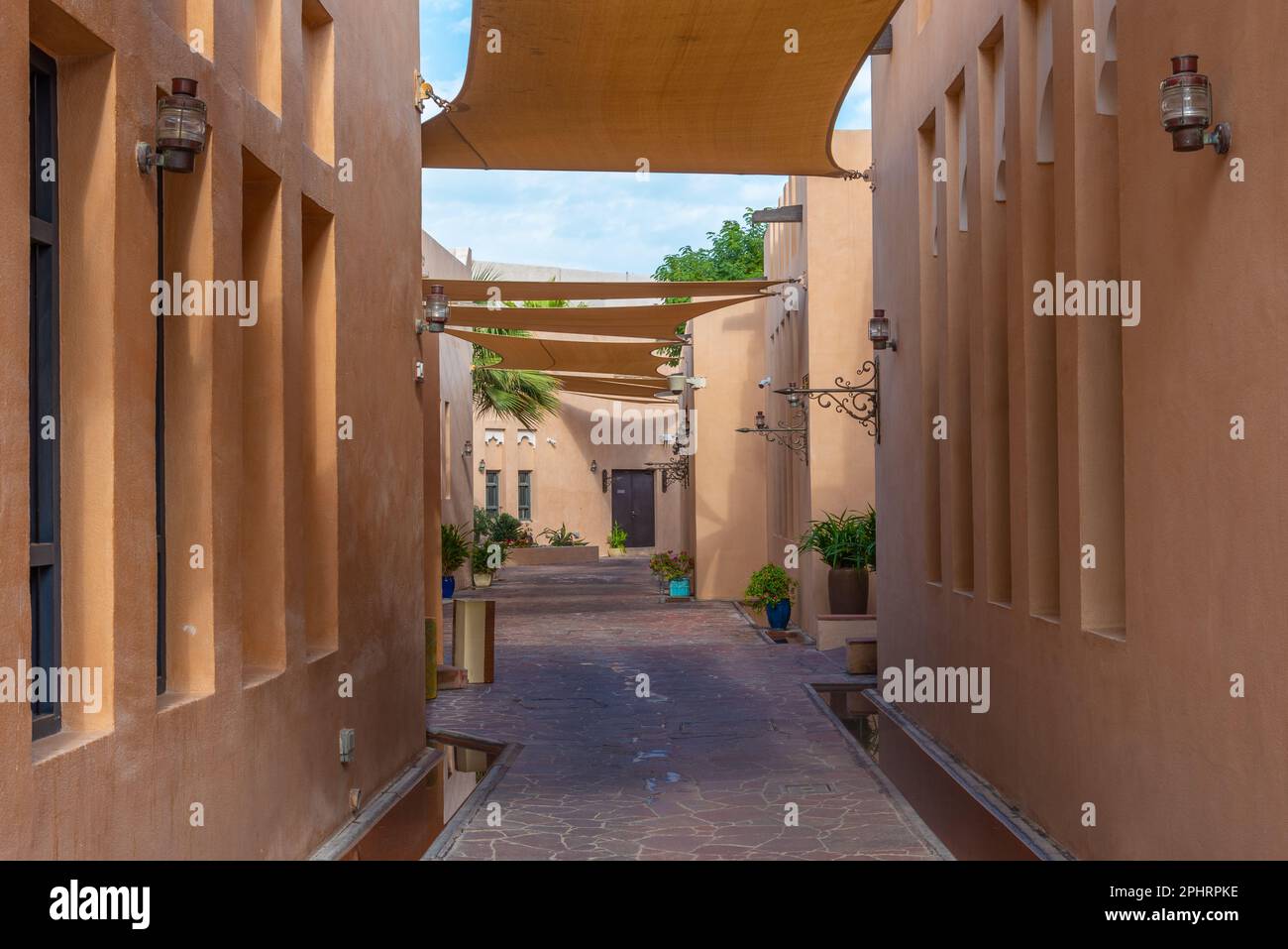 View of the Katara cultural village in Doha, Qatar Stock Photo - Alamy