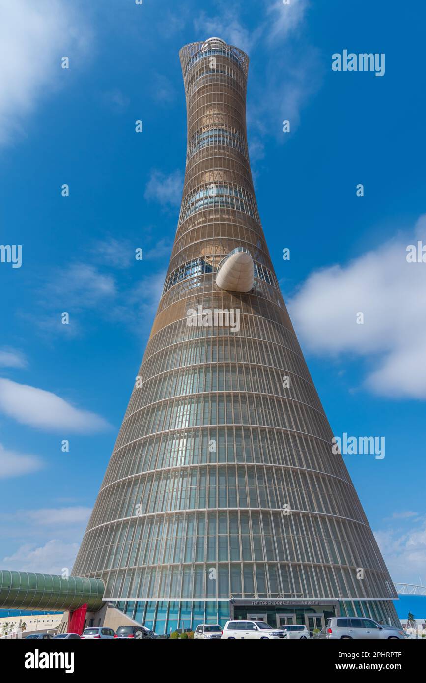 The torch tower in Doha, Qatar Stock Photo - Alamy