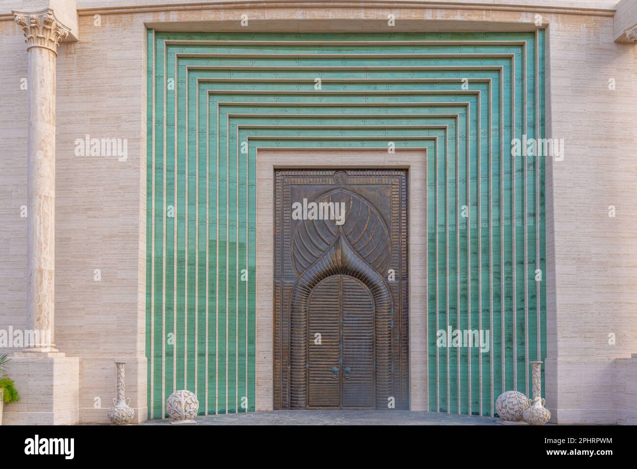 View of the Katara cultural village in Doha, Qatar Stock Photo - Alamy