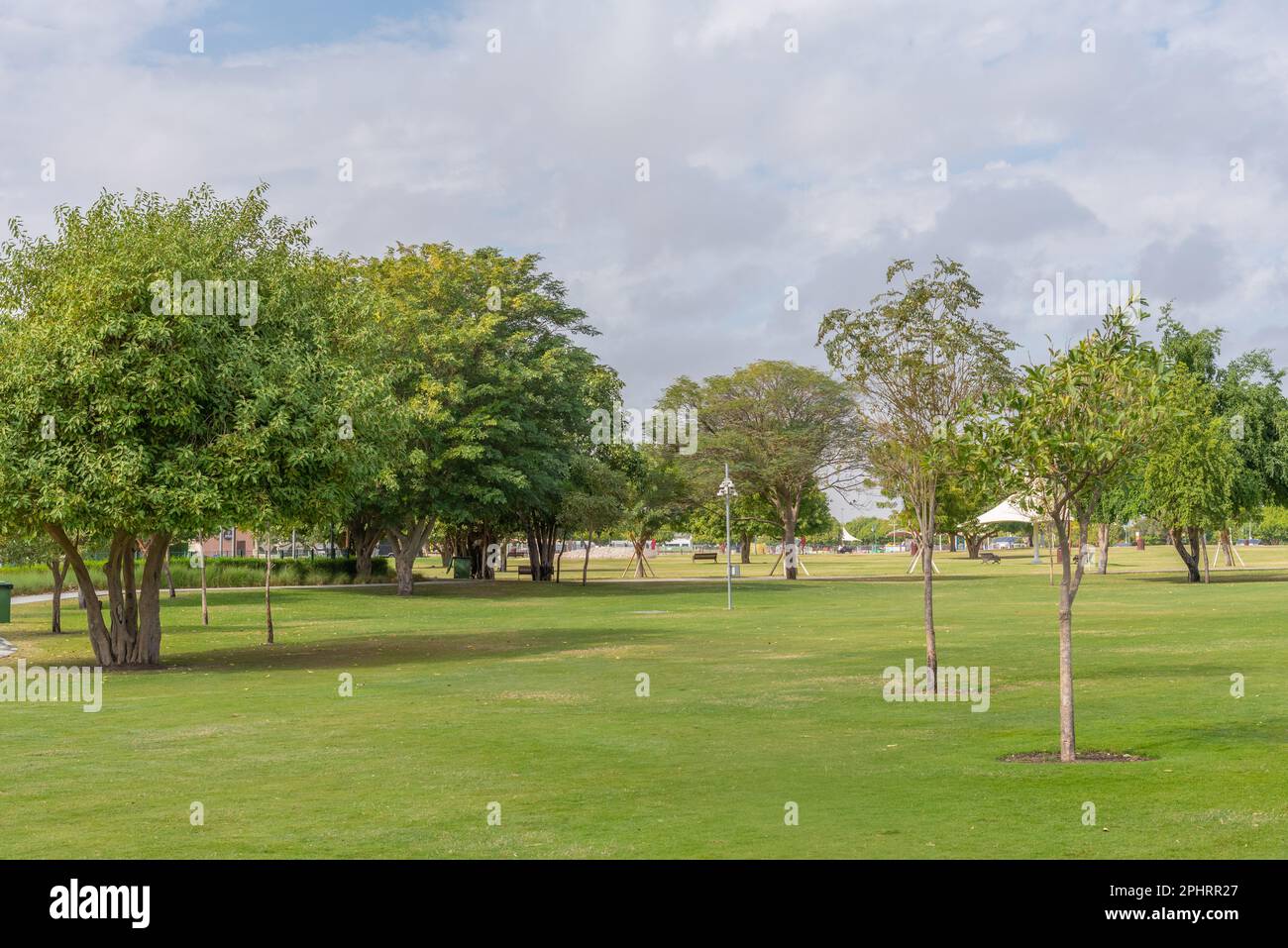 Sunny day at the Aspire park in Doha Stock Photo - Alamy