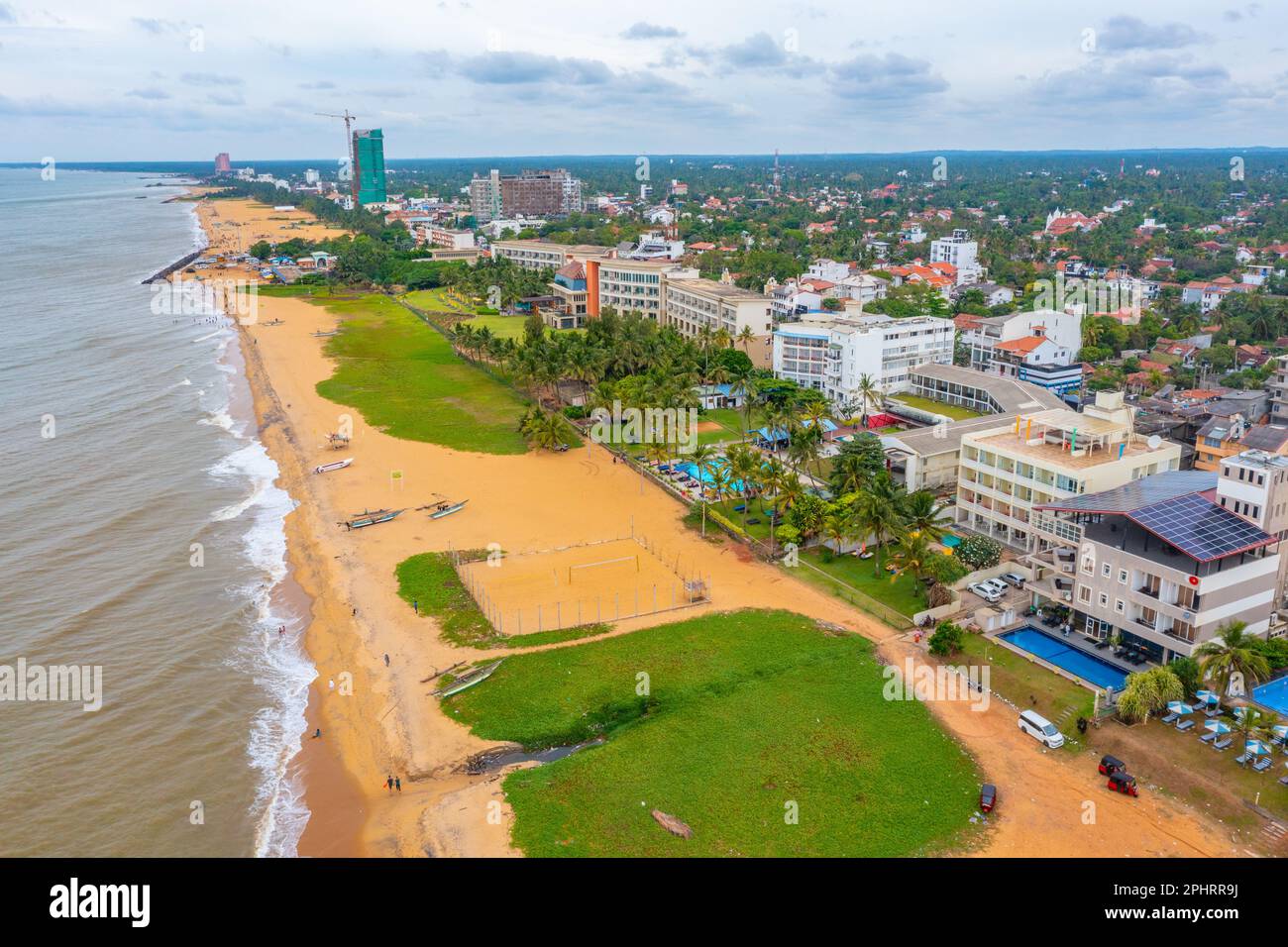Aerial view of Negombo beach in Sri Lanka Stock Photo - Alamy