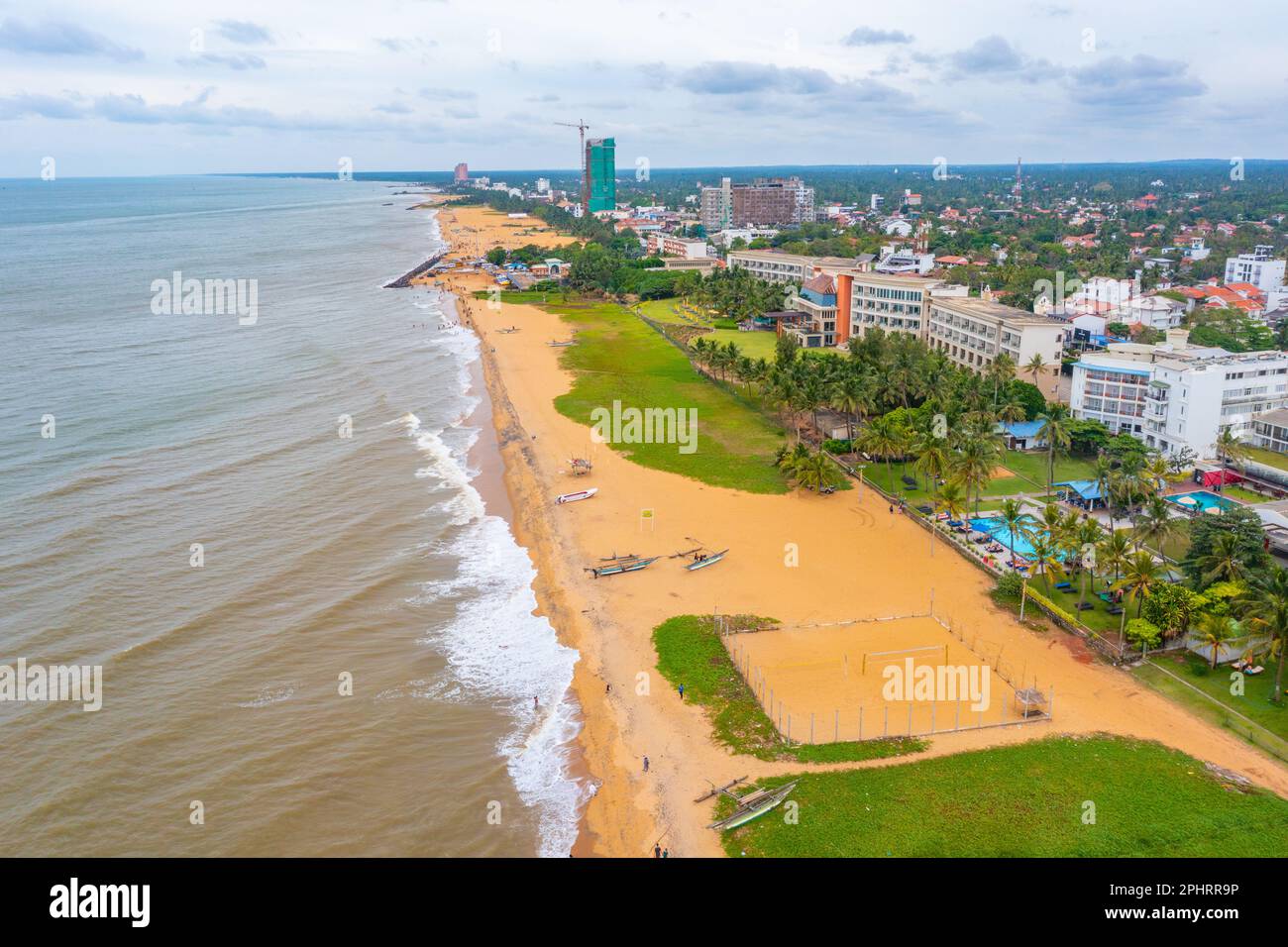Aerial view of Negombo beach in Sri Lanka Stock Photo - Alamy