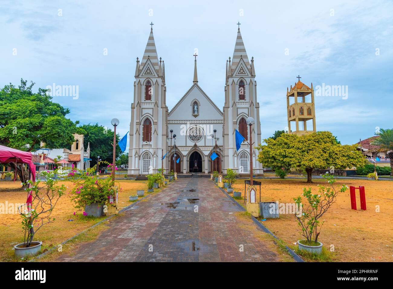 View of the Saint Sebastian church in Negombo, Sri Lanka Stock Photo ...