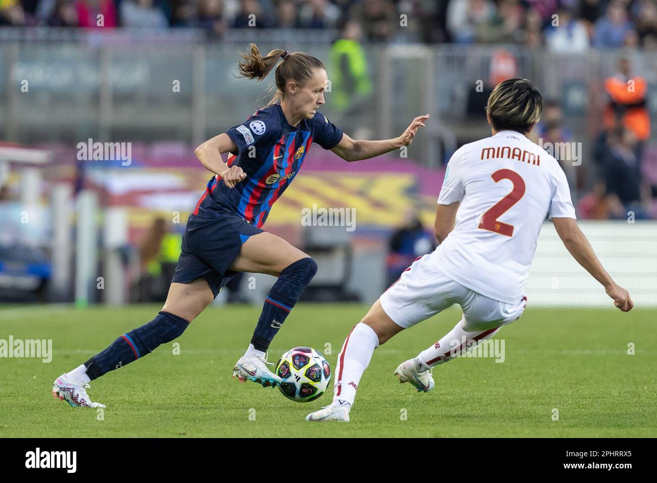 BARCELONA, SPAIN - MARCH 29: Caroline Hansen of FC Barcelona during the ...
