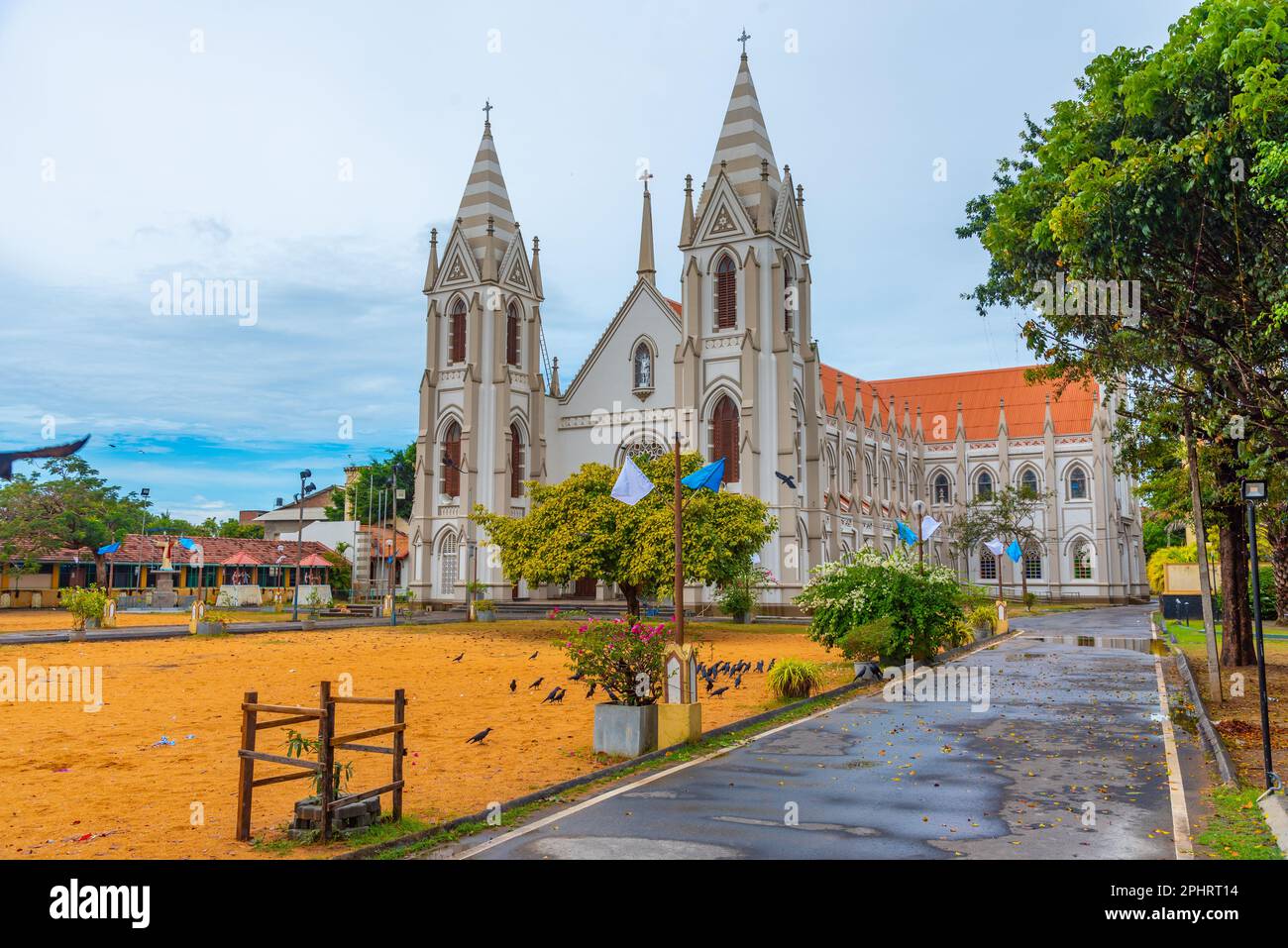 View of the Saint Sebastian church in Negombo, Sri Lanka Stock Photo ...