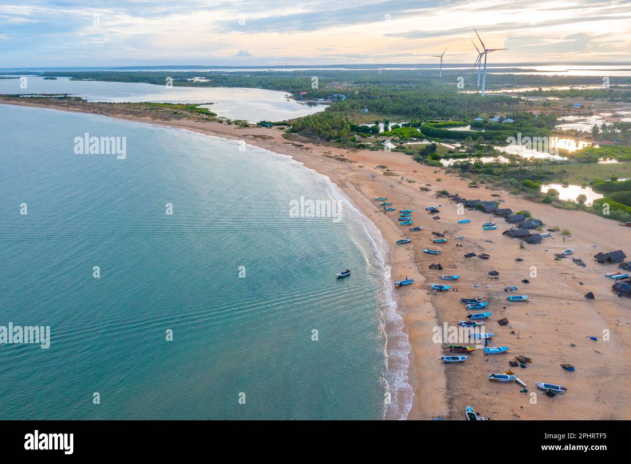 Aerial view of Kalpitiya beach and lagoon in Sri Lanka Stock Photo - Alamy
