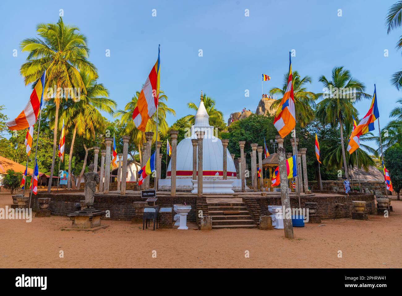 Ambasthala Dagaba at Mihintale buddhist site in Sri Lanka Stock Photo ...