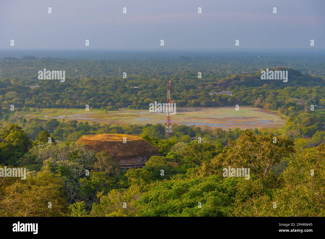 Kantaka Cetiya stupa at Mihintale buddhist site in Sri Lanka Stock ...