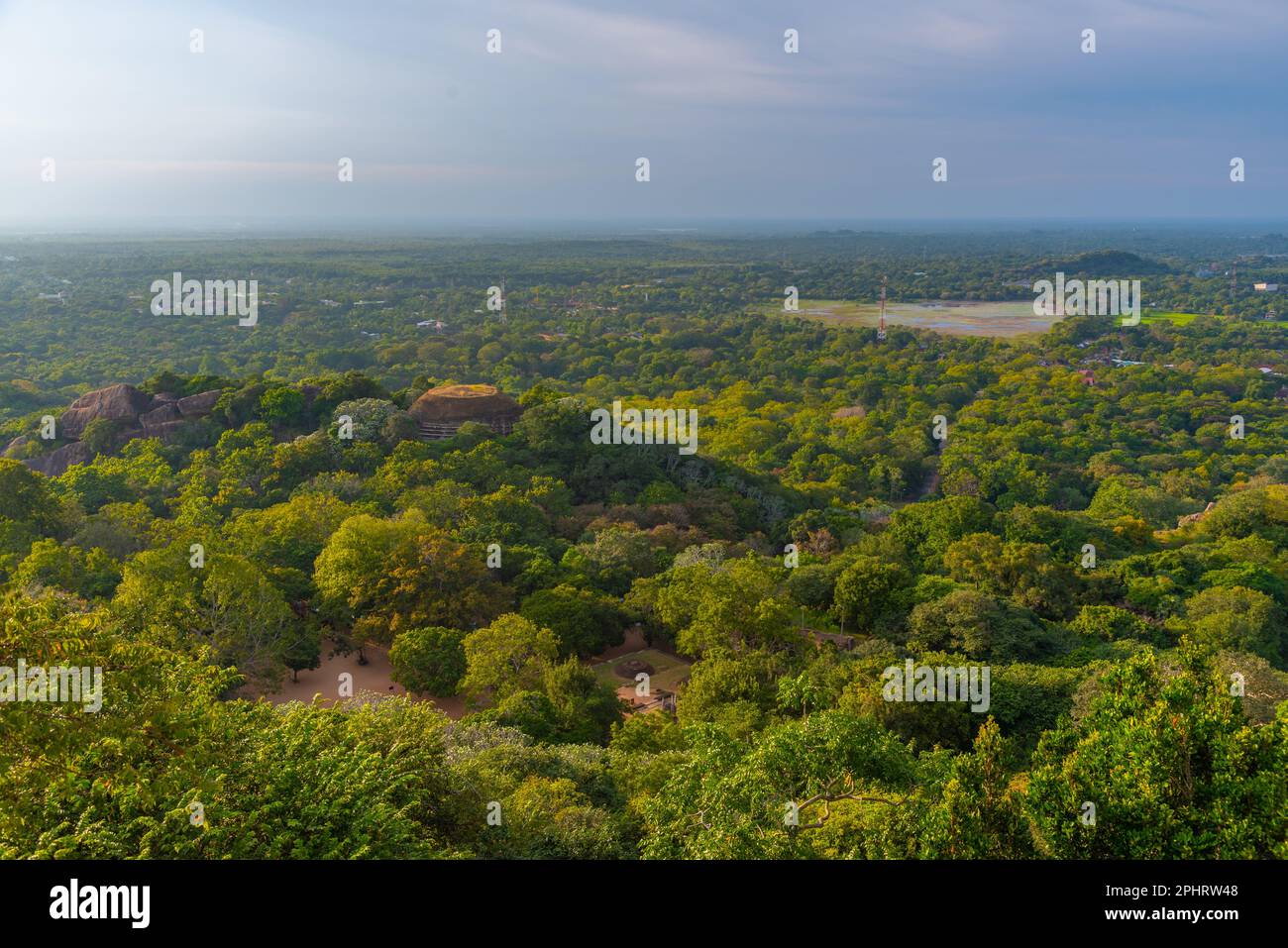 Kantaka Cetiya stupa at Mihintale buddhist site in Sri Lanka Stock ...