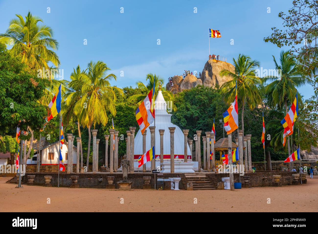 Ambasthala Dagaba at Mihintale buddhist site in Sri Lanka Stock Photo ...