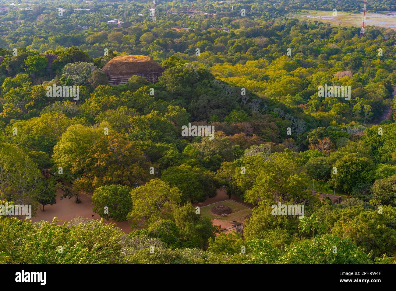 Kantaka Cetiya stupa at Mihintale buddhist site in Sri Lanka Stock ...