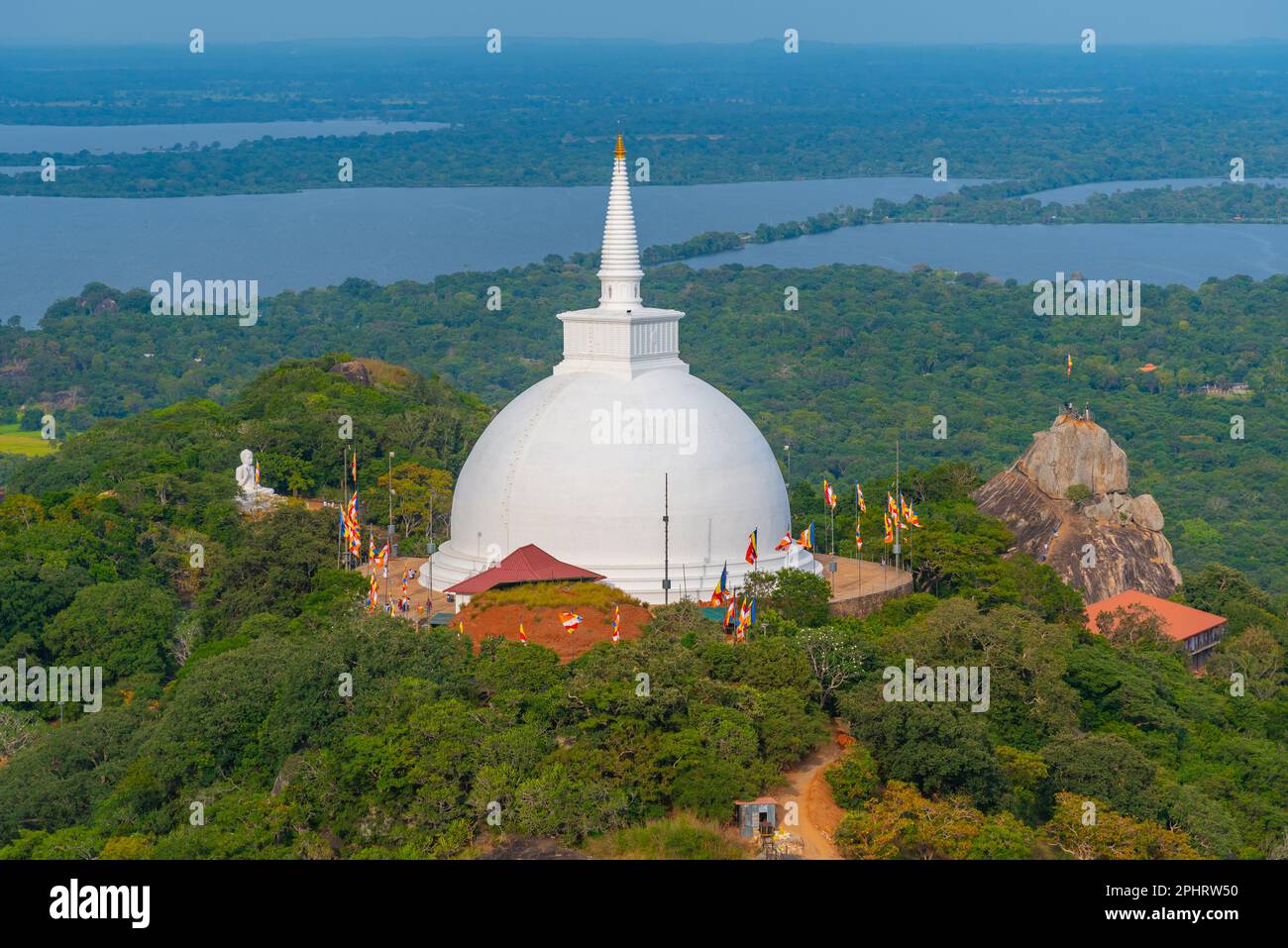Aerial view of Mihintale buddhist site in Sri Lanka Stock Photo - Alamy