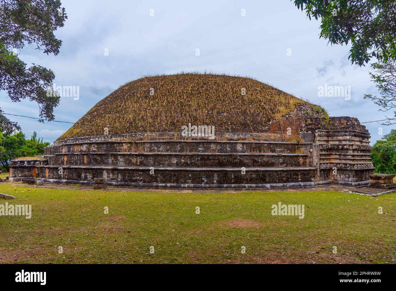 Kantaka Cetiya stupa at Mihintale buddhist site in Sri Lanka Stock ...