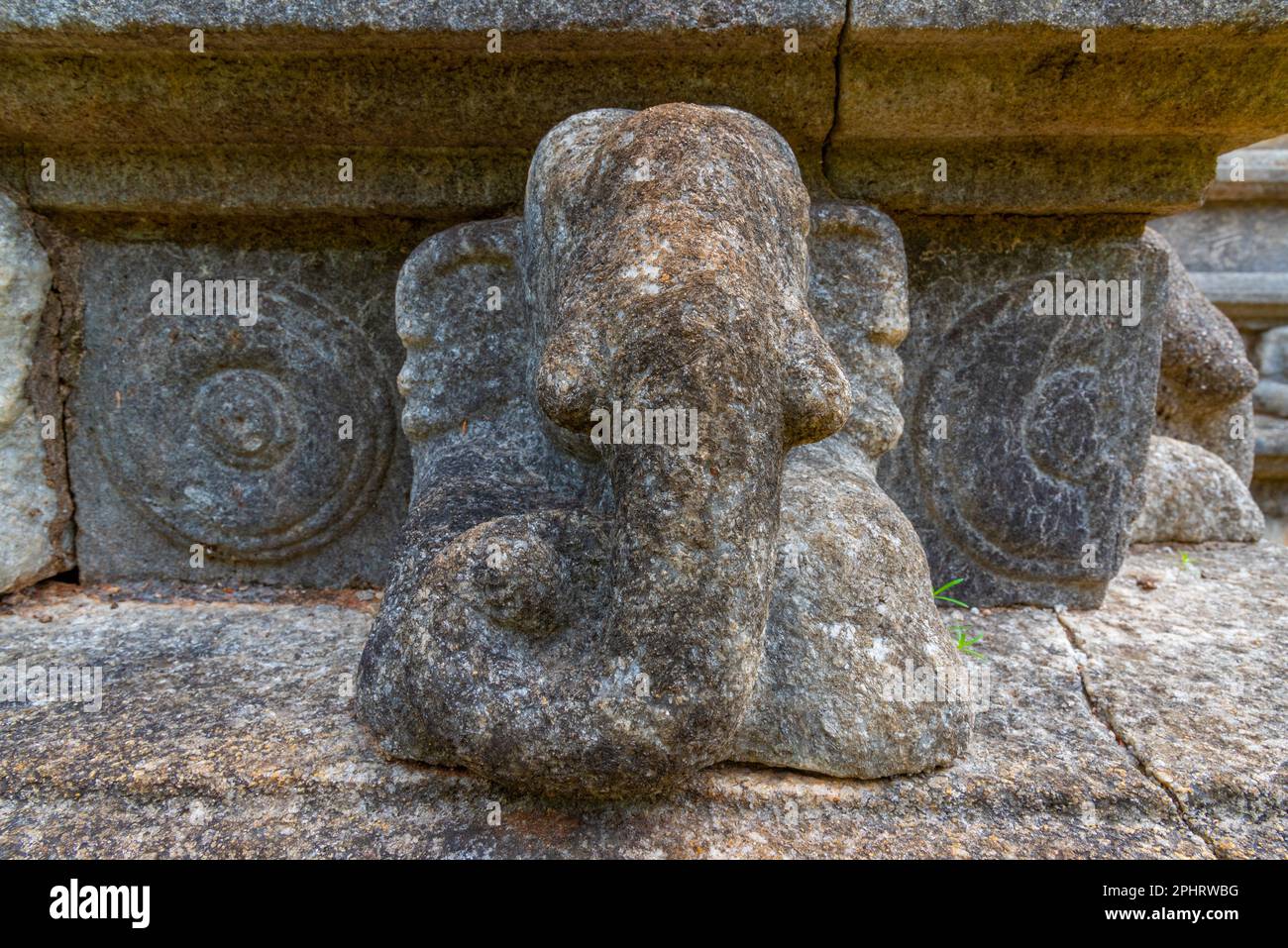 Kantaka Cetiya stupa at Mihintale buddhist site in Sri Lanka Stock ...