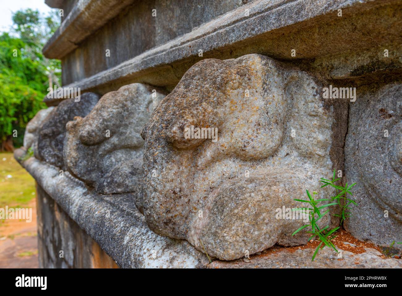 Kantaka Cetiya stupa at Mihintale buddhist site in Sri Lanka Stock ...