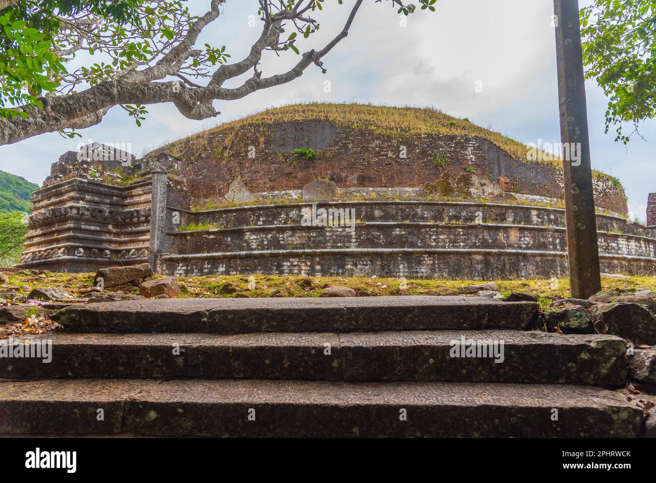 Kantaka Cetiya stupa at Mihintale buddhist site in Sri Lanka Stock ...