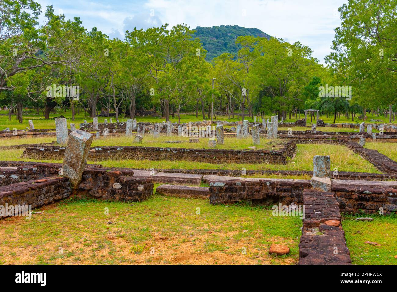 Ancient hospital at the Mihintale buddhist site in Sri Lanka Stock ...
