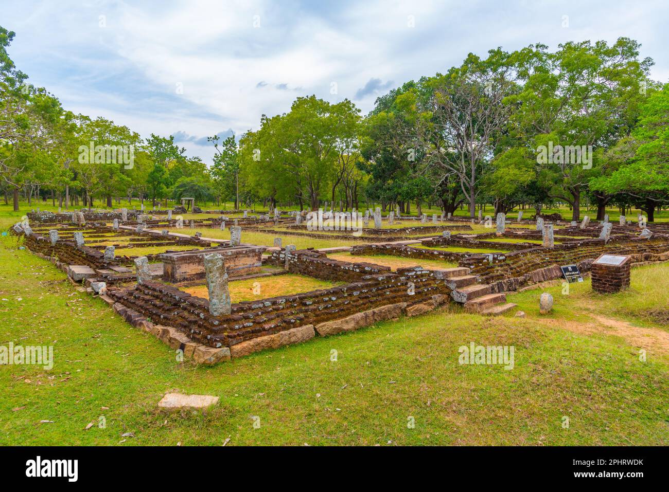 Ancient hospital at the Mihintale buddhist site in Sri Lanka Stock ...