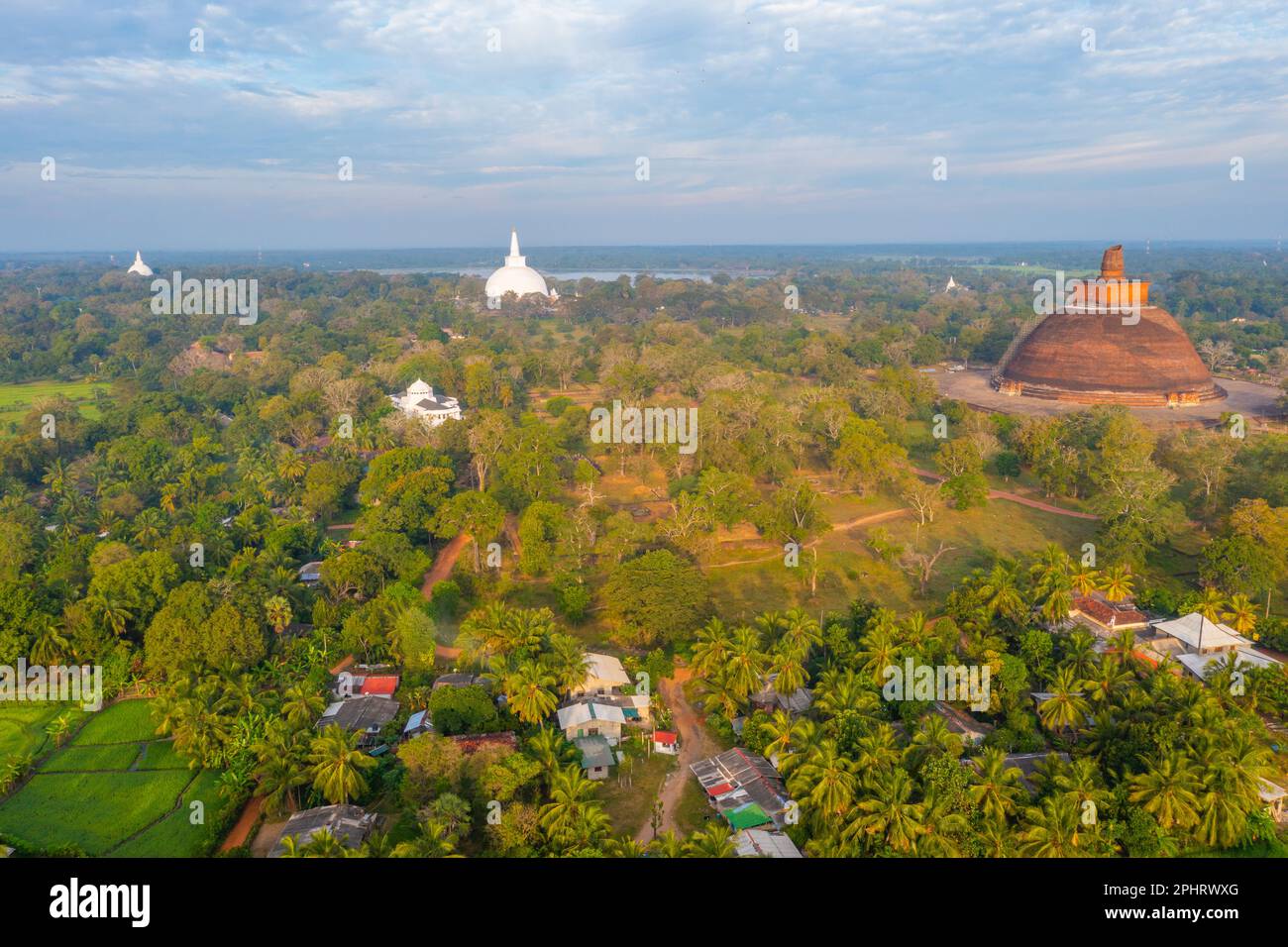 Aerial view of Annuradhapura ancient site in Sri Lanka Stock Photo - Alamy