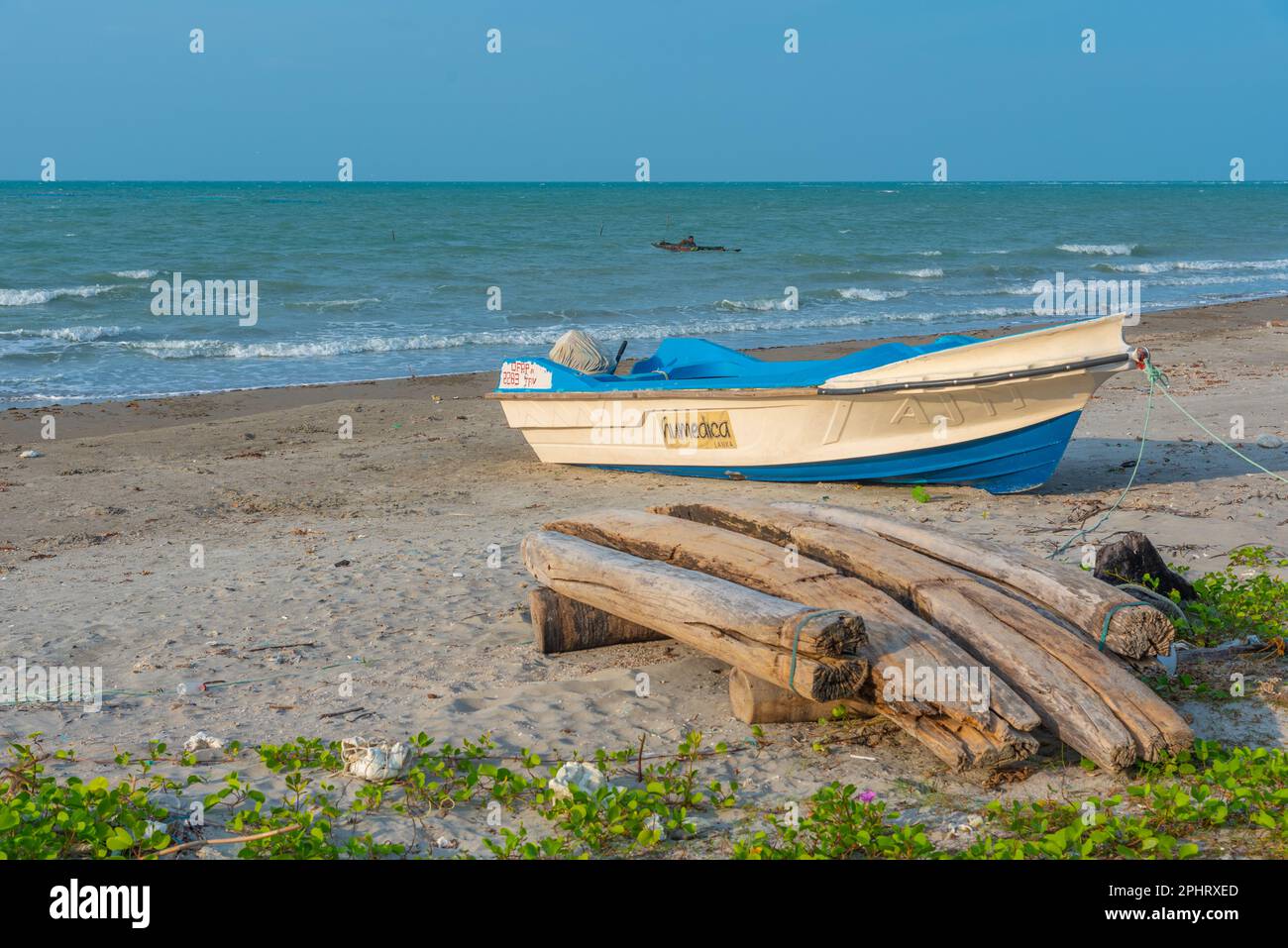 Fishing boats at Casuarina beach near jaffna, Sri Lanka Stock Photo - Alamy