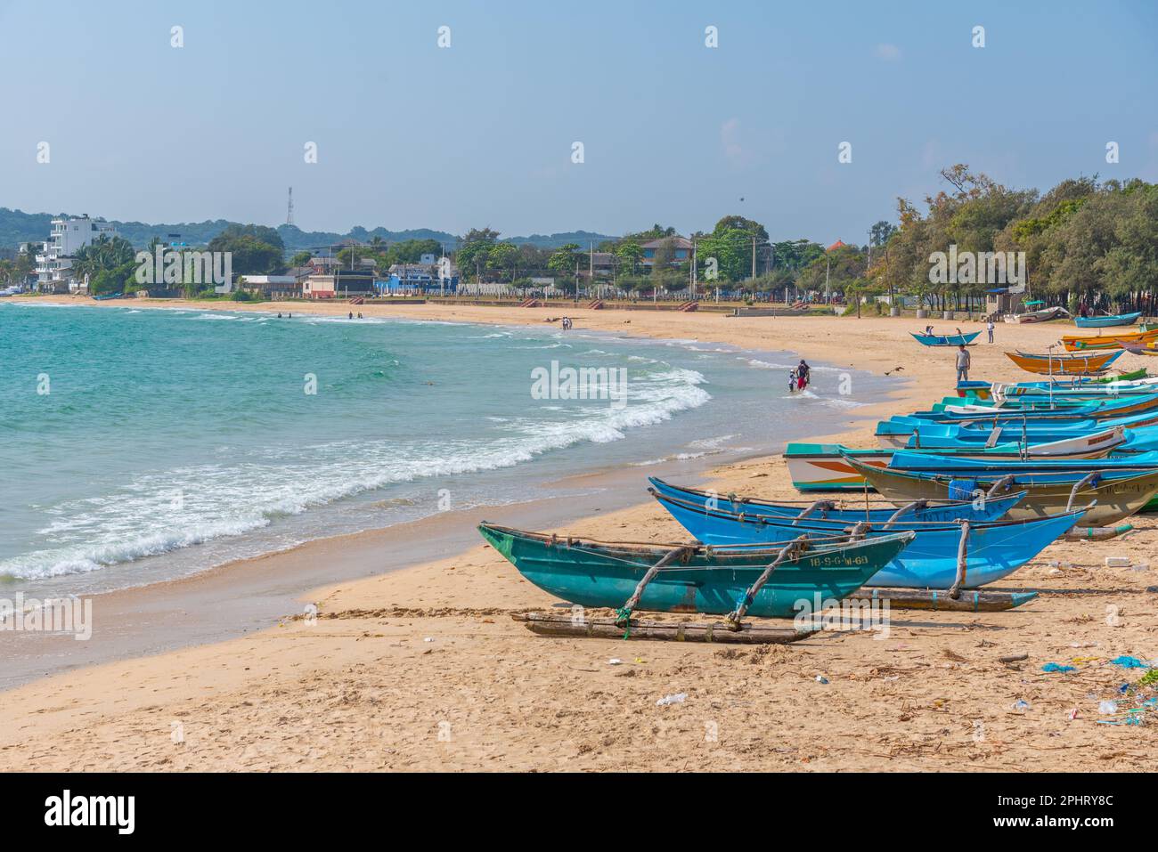 Traditional fishing boats at Trincomalee, Sri Lanka Stock Photo - Alamy