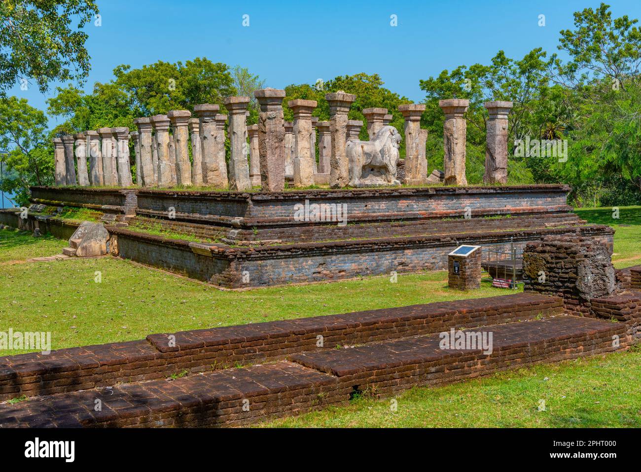 Ruins of nissanka malla palace at polonnaruwa, Sri Lanka Stock Photo ...