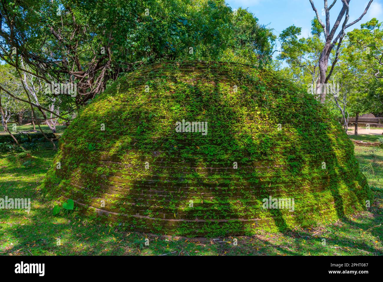 Burial stupa at Polonnaruwa ruins at Sri Lanka Stock Photo - Alamy
