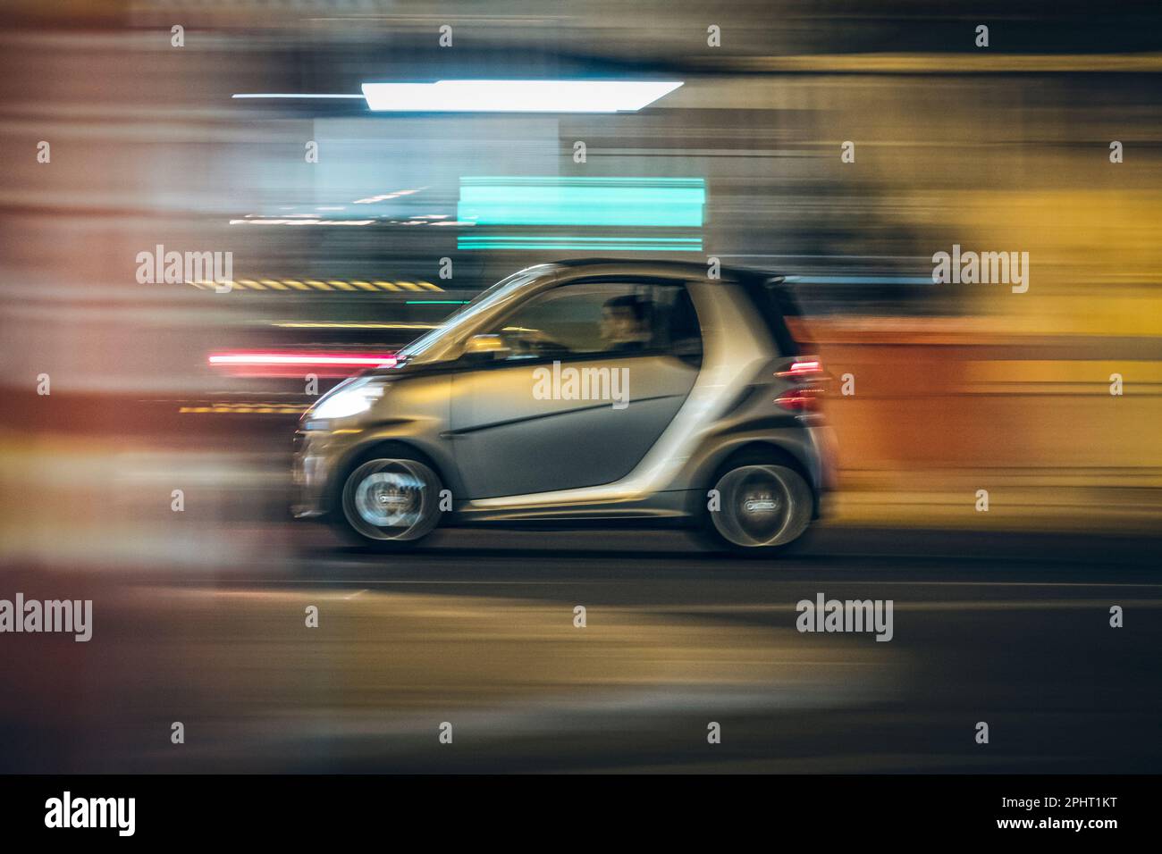 Smart car at full speed hi-res stock photography and images - Alamy