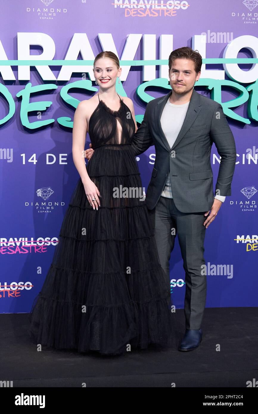 March 29, 2023, Madrid, Madrid, Spain: Virginia Gardner, Dylan Sprouse ...