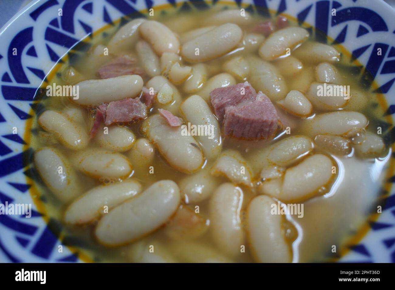 Fabada is a delicious dish typical from Asturias in Spain. It is made ...