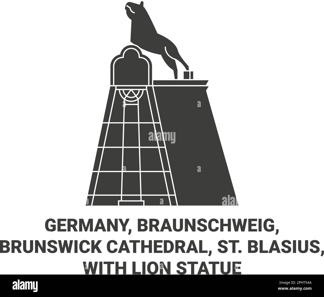 Germany braunschweig brunswick lion Stock Vector Images - Alamy