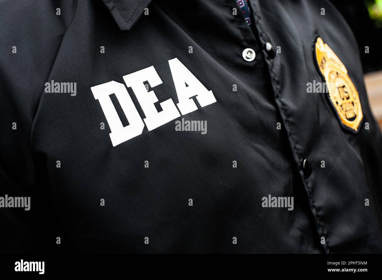 Bogota, Colombia, March 29, 2023. A member of the United States Drug ...