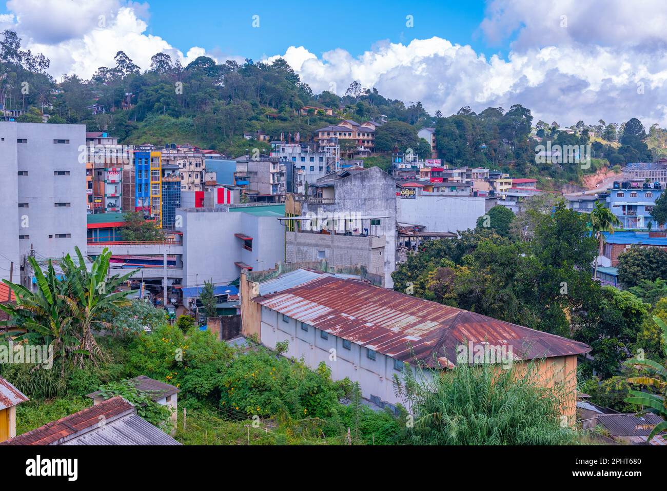 View of a busy street in Bandarawela, Sri Lanka Stock Photo - Alamy