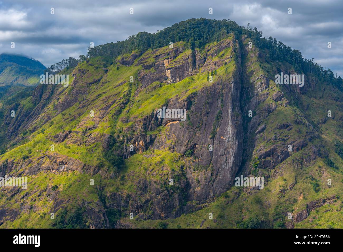 Aerial view of little adam's peak and its surrounding at Sri Lanka ...