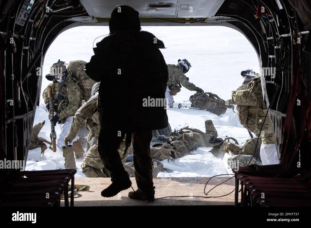 U.S. Army paratroopers with the 3rd Battalion, 509th Parachute Infantry ...