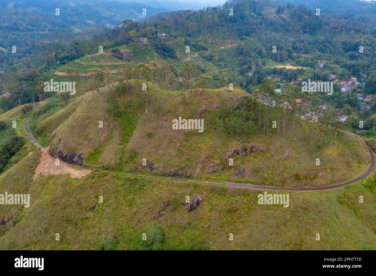 Demodara railway loop near Ella, Sri Lanka Stock Photo - Alamy