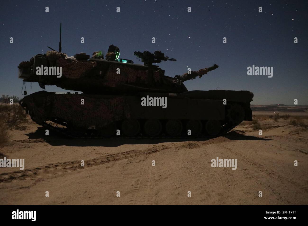 A modernized M1A2 SEPv3 Abrams tank, assigned to the "Spartan Brigade ...