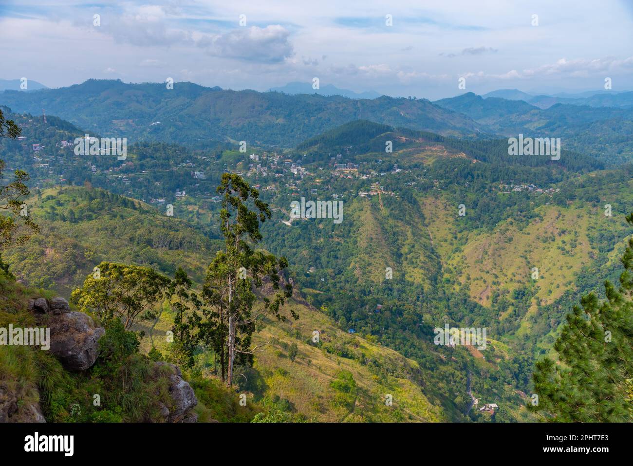 Panorama view of Sri Lanka highlands from Ella rock Stock Photo - Alamy