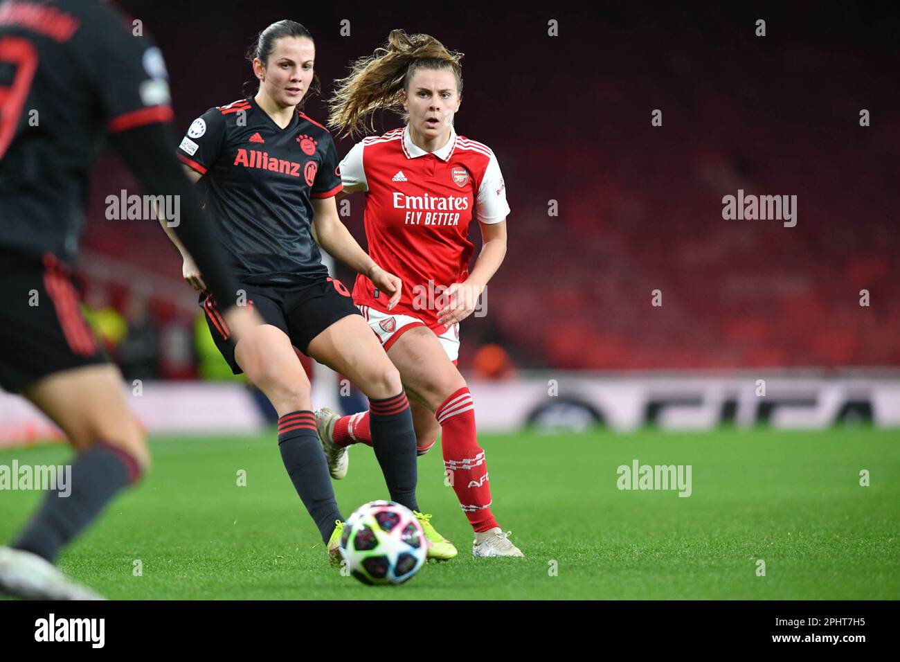 London, UK. 29th Mar, 2023. Victoria Pelova of Arsenal Women and Tuva ...