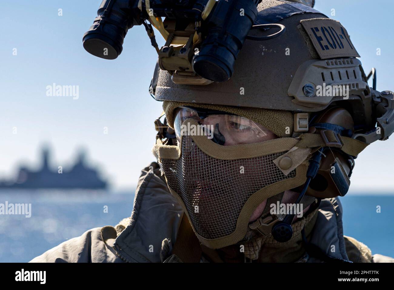 A U.S. Marine with the 26th Marine Expeditionary Unit (MEU ...