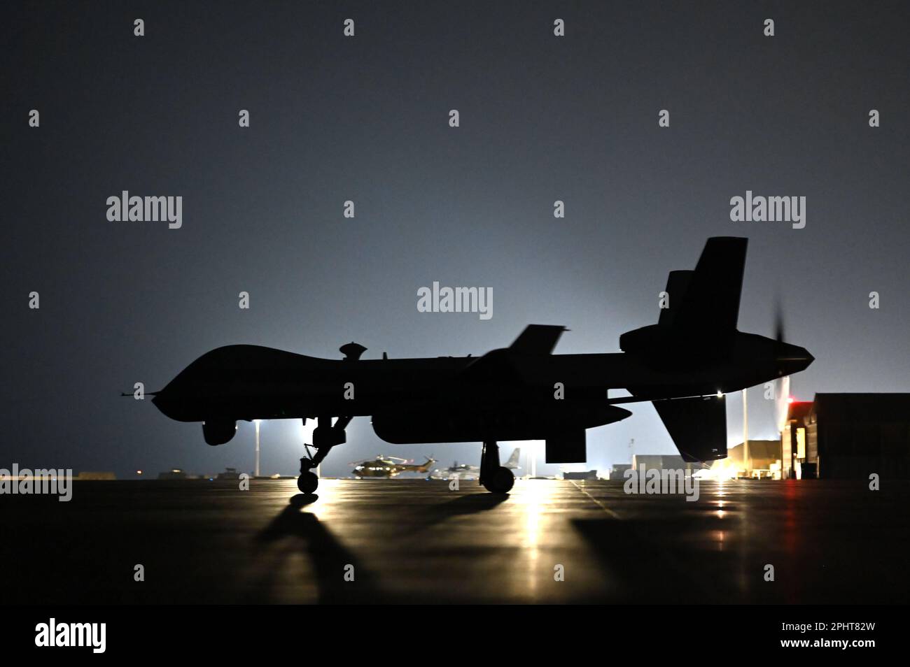 A U.S. Air Force MQ-9 Reaper, assigned to the 361st Expeditionary ...