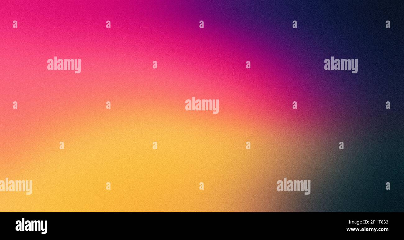 Pink yellow magenta purple vibrant color gradient on dark grainy ...