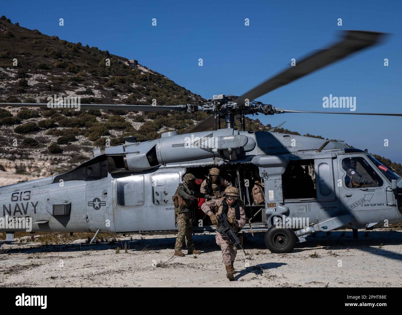 230221-N-YD731-1198 ALBANIA (Feb. 21, 2023) Naval Air Crewman ...